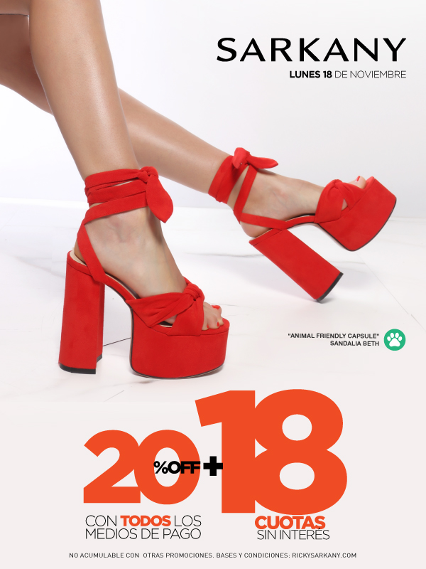 SARKANY - 20% off + 18 cuotas sin interés | Ribera Shopping